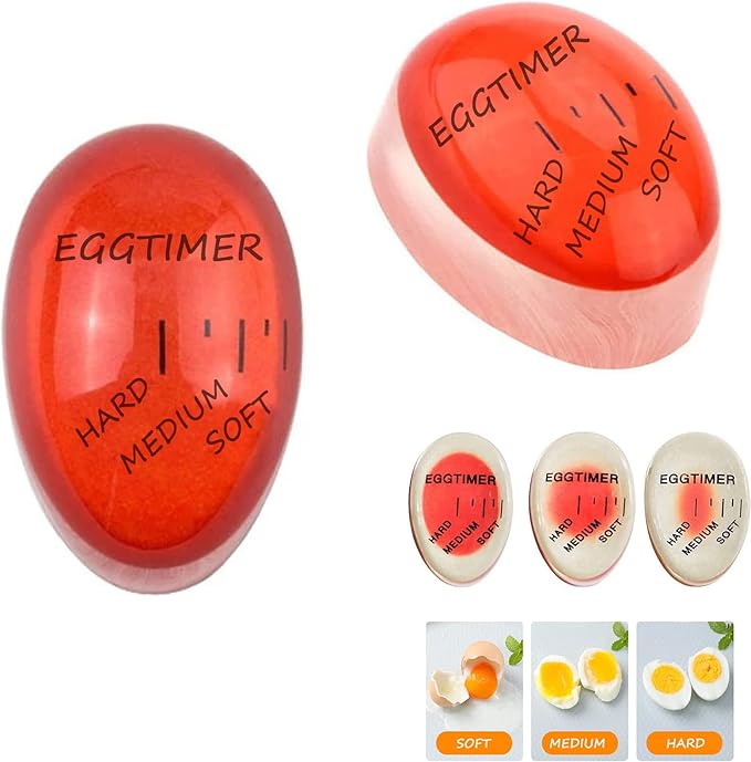 Egg Timer, 2 Pack Egg Timer Timers Visual Time Boiling Hard Soft Boiled ...