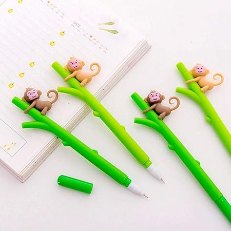 Gydthdeix 10 Pcs 0.38mm Newest Novelty Cute Kawaii Monkey Black ...