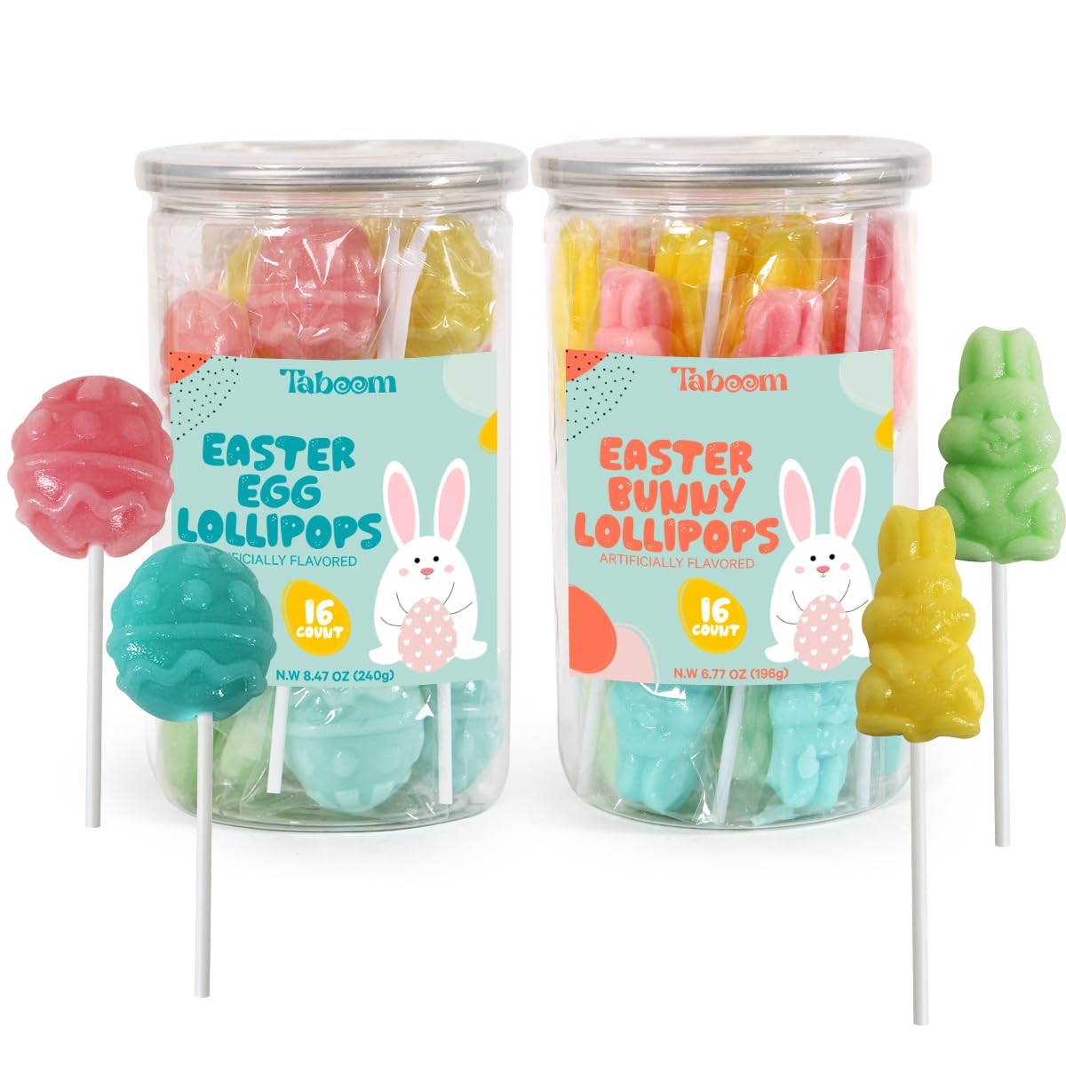 Amazon.com : Easter Lollipop Eggs and Bunnies Candy Assortment for Kids ...