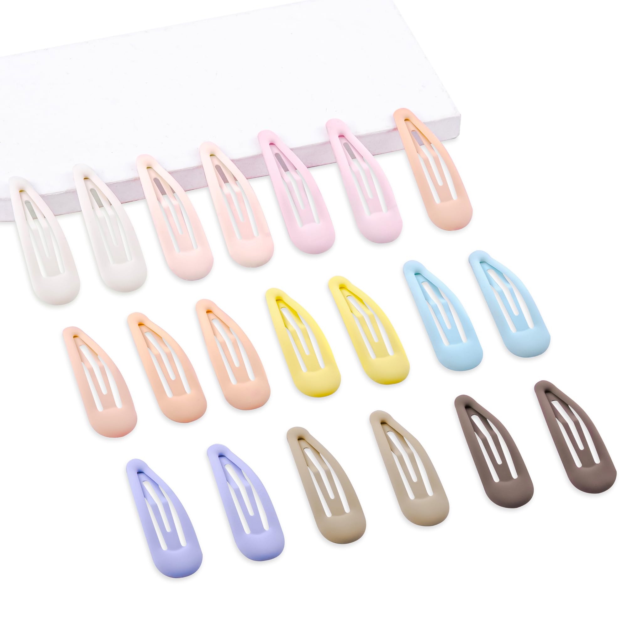 Amazon.com : Cptots Small Hair Barrettes For Women No Slips Metal Snap ...