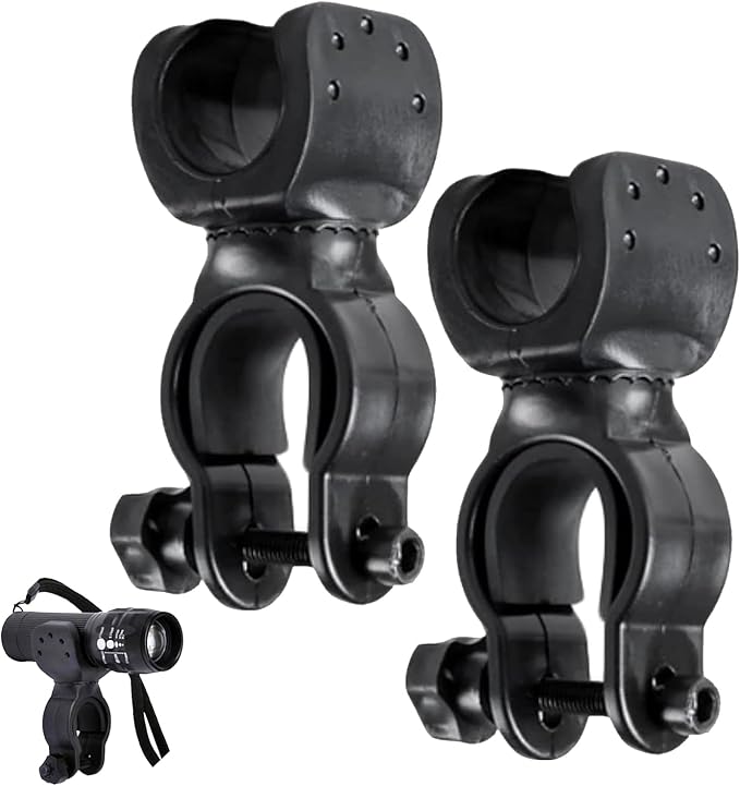 2-Pack Walking Stick Holders with 360 Degree Rotatable Clip - Durable ...