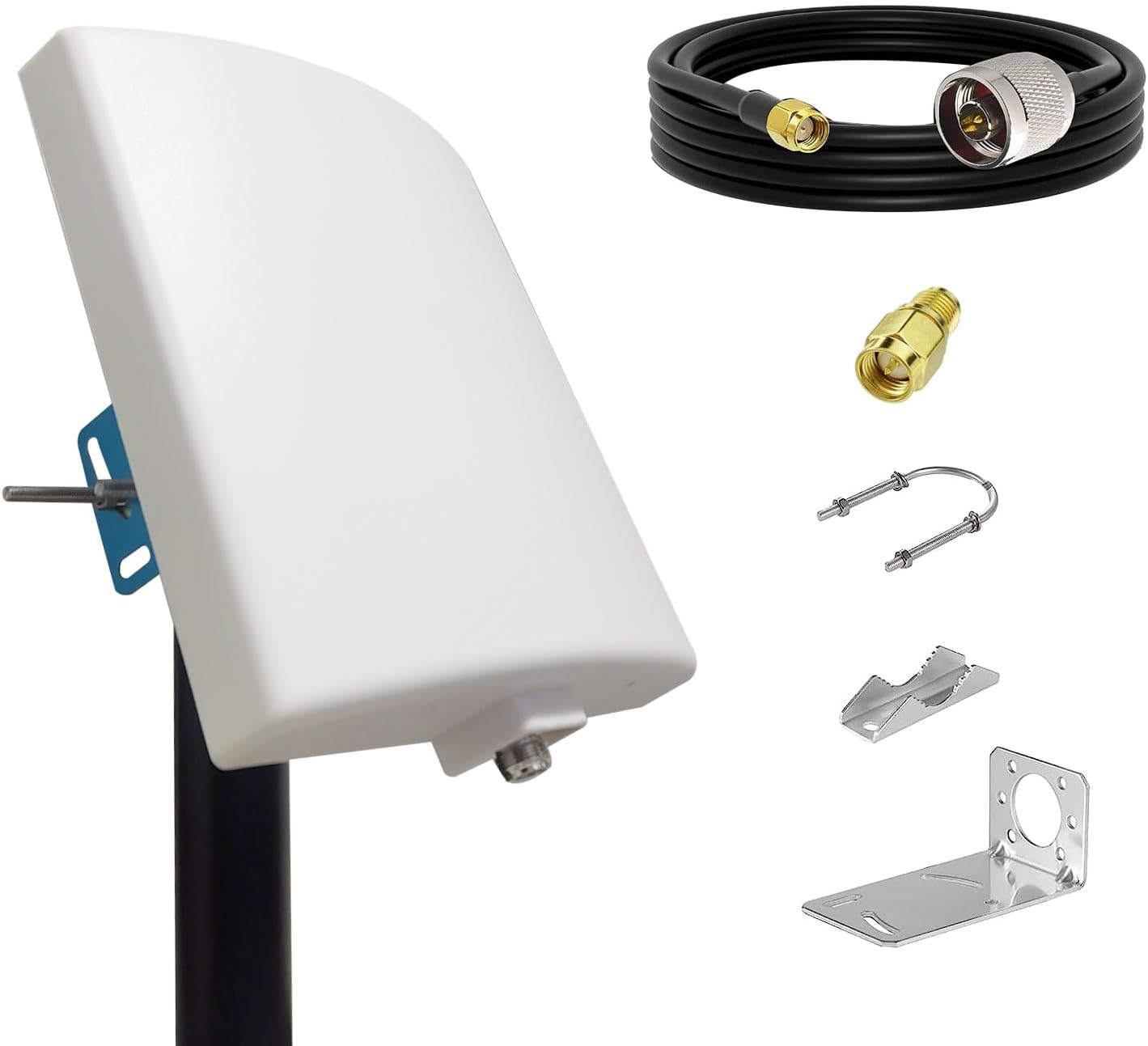 Amazon.com: Long Range WiFi Antennas Outdoor Full Kit 2.4GHz 5GHz External Panel Directional ...