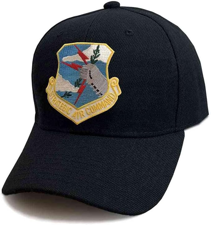 Amazon.com: U.S. Air Force Strategic Air Command Hat Black : Sports ...