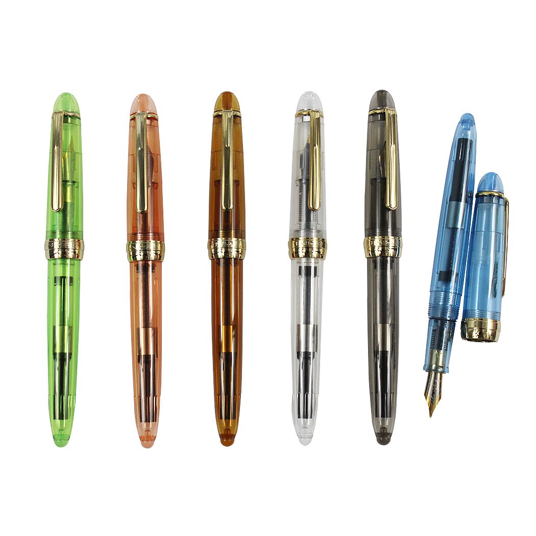 Amazon.com : SIPLIV Set of 6 Plastic Fountain Pen with a Genuine ...