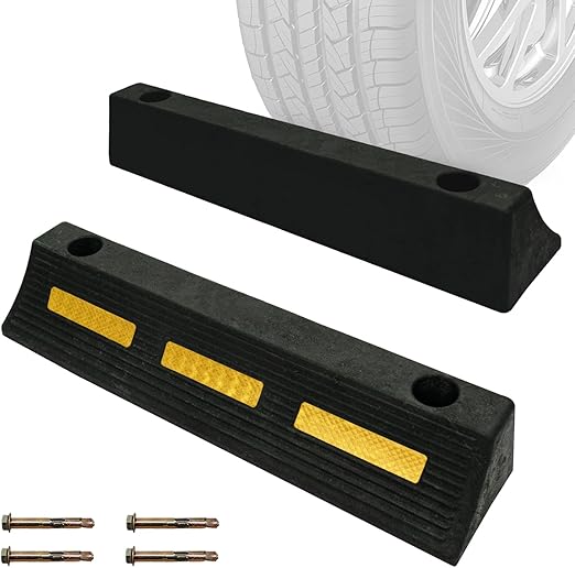 Amazon.com: WECARLLE 2 Pcs 3" H Parking Stopper for Garage Parking Aid ...
