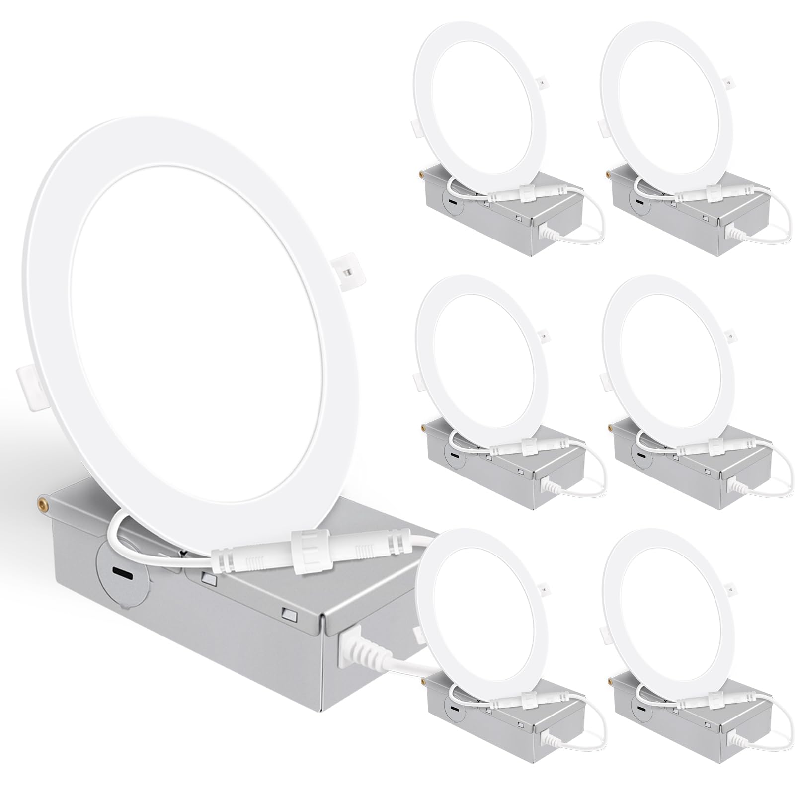 Rj 12 Led Light Junction Boxes Sunlake 12 Pack Recessed Lighting 4
