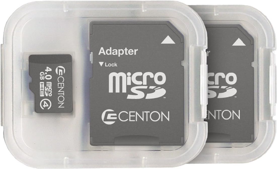 Amazon.com: Centon Electronics Class 4, 4GB Micro SDHC Card (S1-MSDHC4 ...