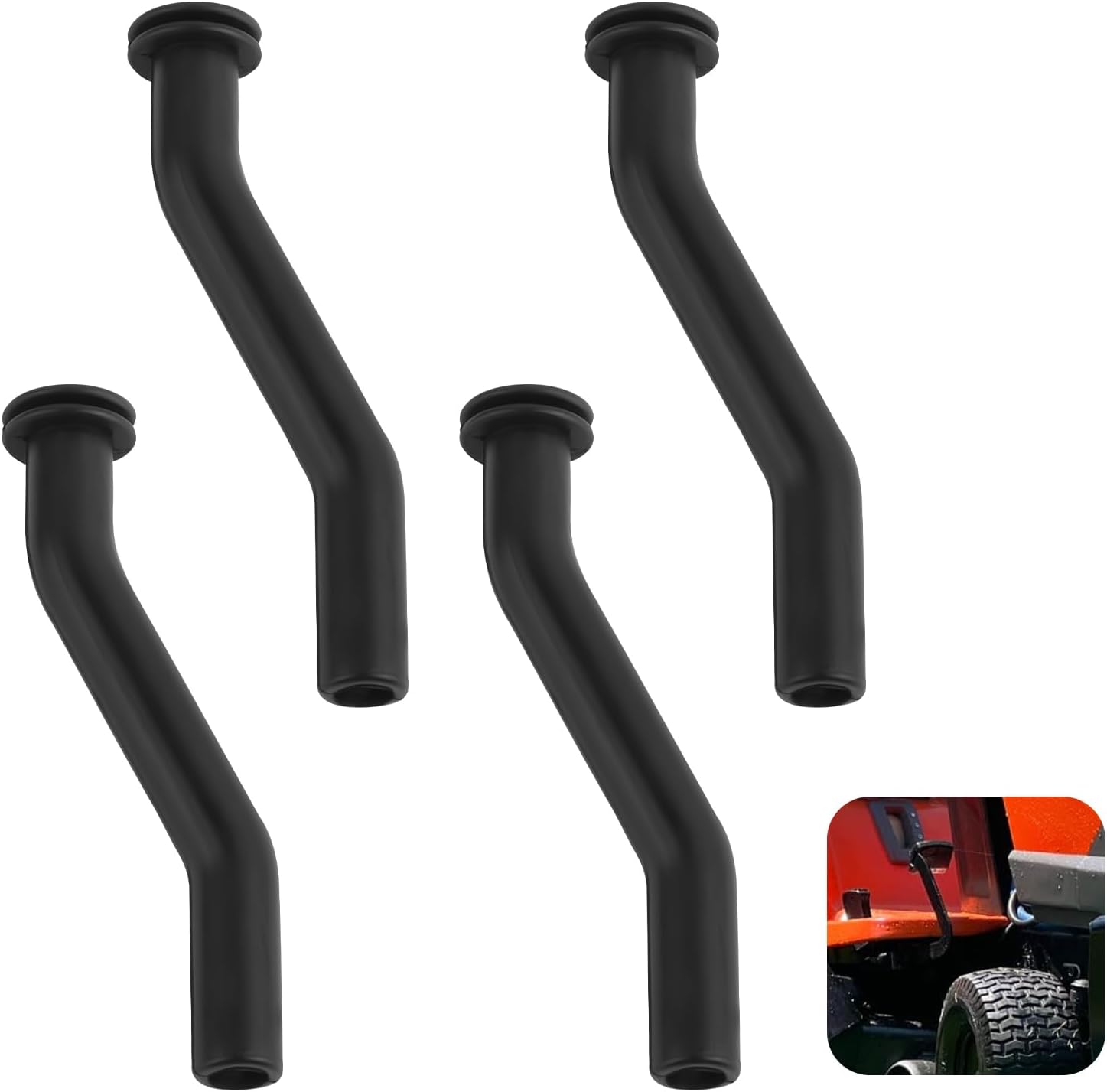 Amazon.com: 4PCS Vacuum Hose OEM#593998 797408,3In Lawn Hose Compatible ...