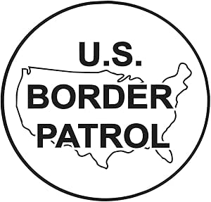 Amazon.com: SixtyTwo24 US Border Patrol Sticker- 5" Decal {Black ...