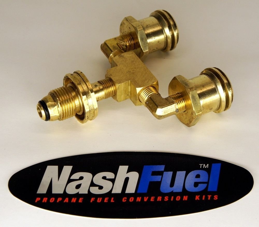 Amazon.com: 2 Way Propane Tank Splitter T Connection Y Adapter : Patio ...