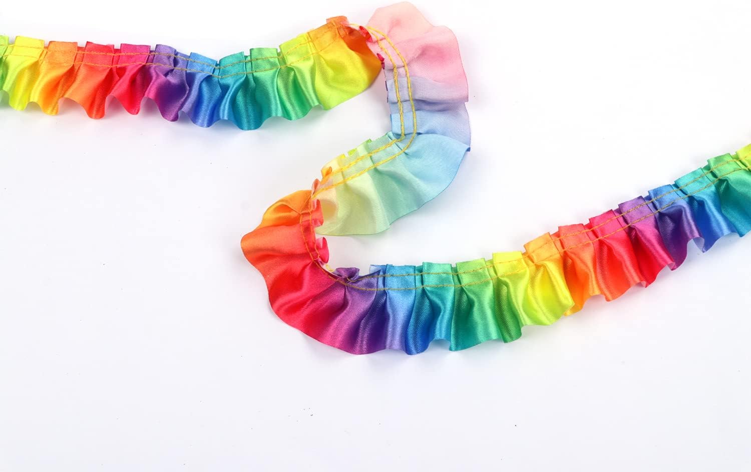 Amazon.com: YYCRAFT 11 Yards Satin Ruffle Trim Fabric Trims and ...