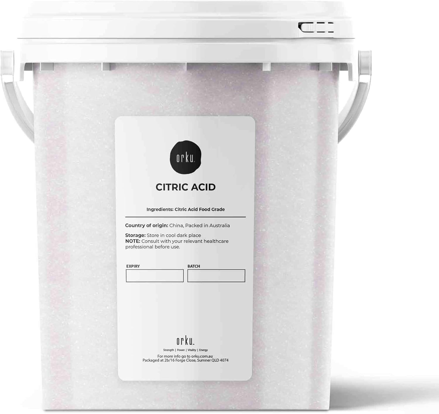 1.2Kg Citric Acid Powder Tub - Food Grade Anhydrous GMO Preservative ...