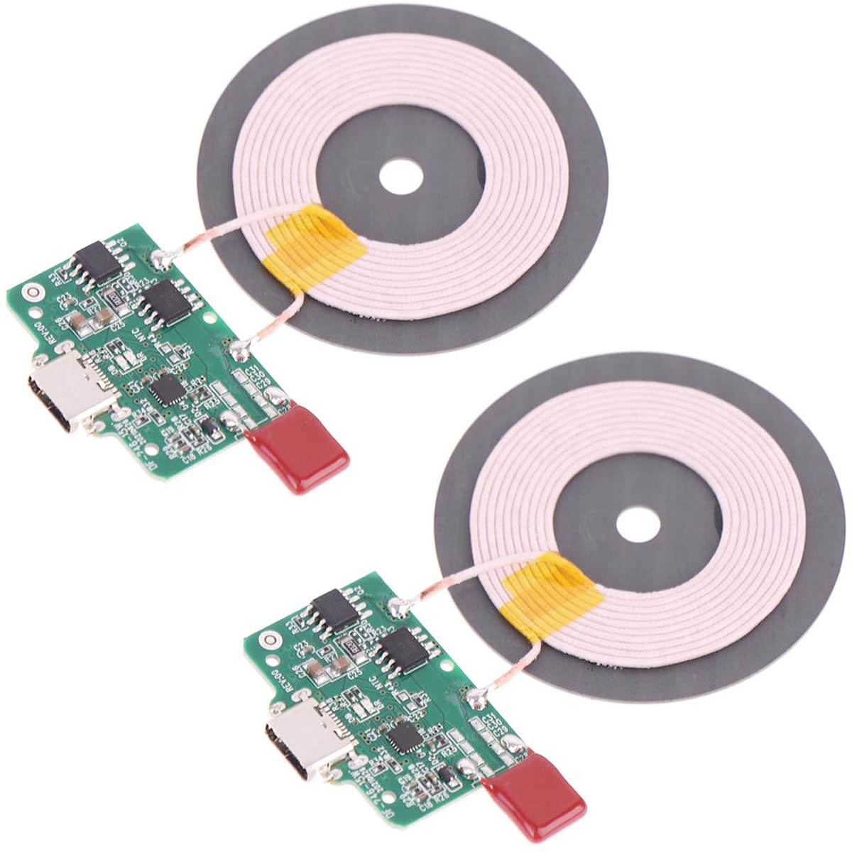 Youmile 2 pcs 15W Qi Wireless Charger PCBA Circuit Board with Coil Pad ...