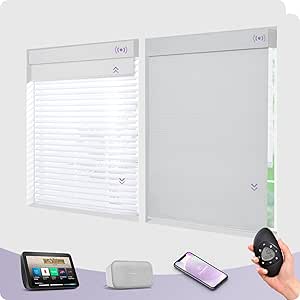 Amazon.com: Graywind Motorized Dual Shades Smart Double Blinds Blackout Blinds and Shangrila ...