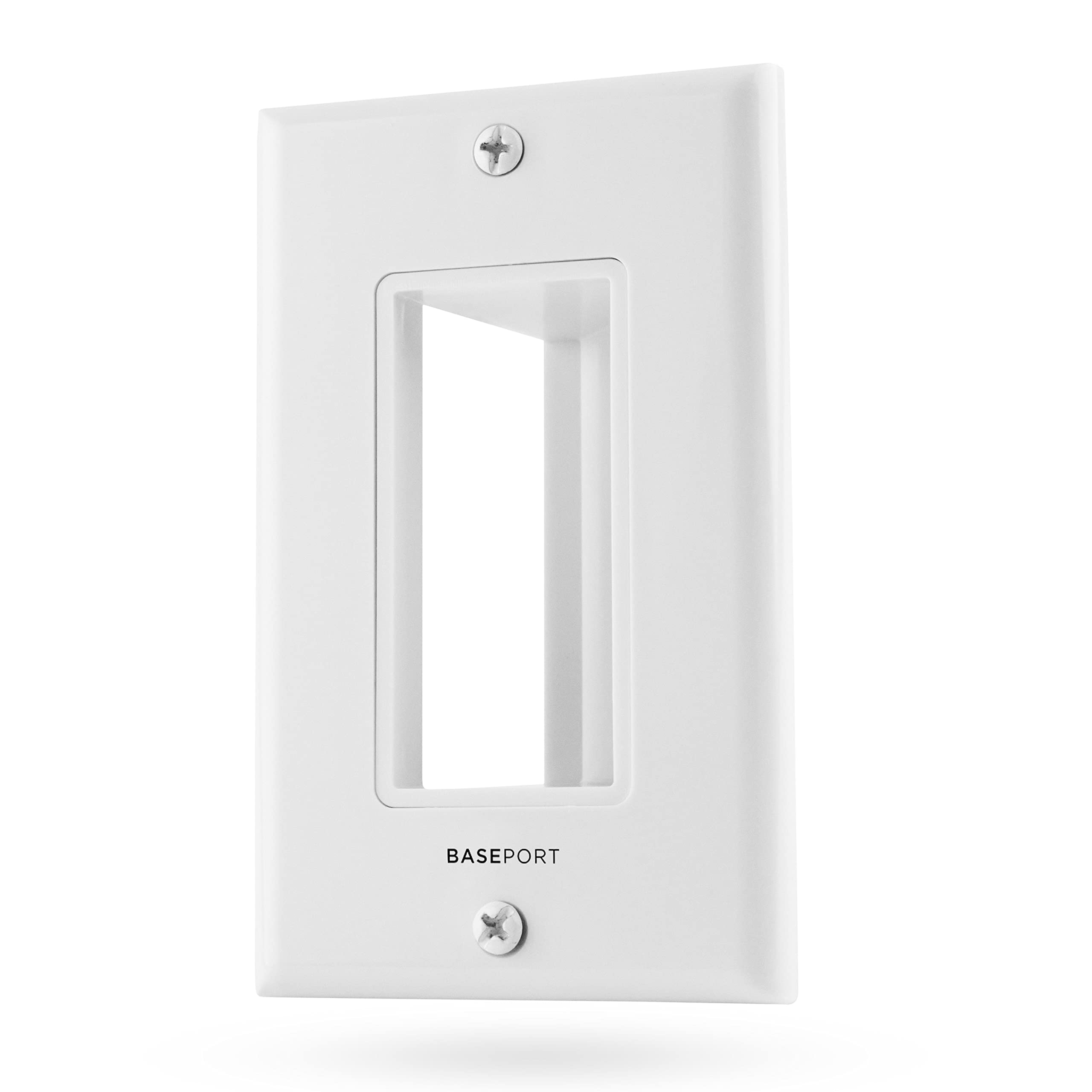 Amazon.com: BASEPORT Recessed Cable Wall Plate for Behind Wall Cable ...