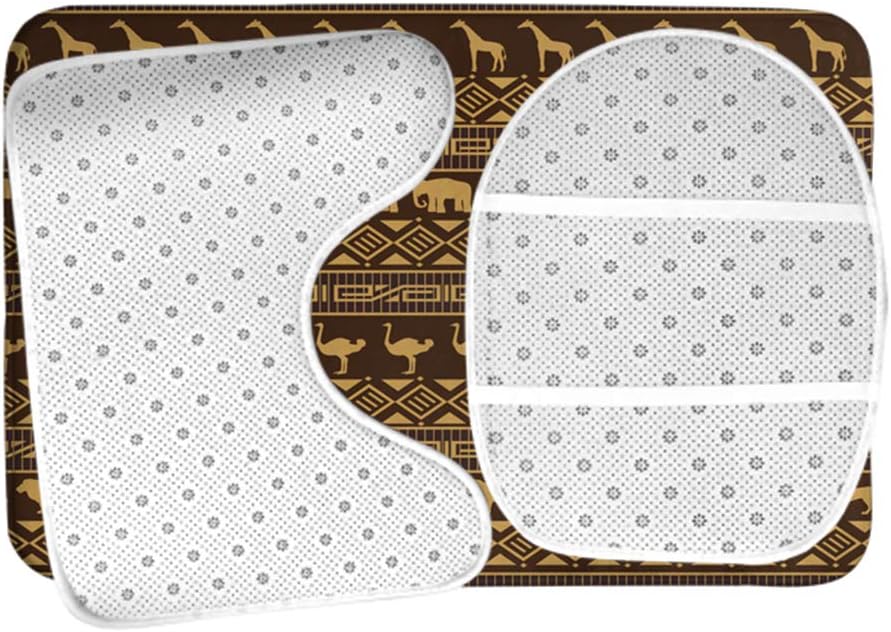 African Ethnic Stripe Wild Animals Elephant Toilet Seat Set sold by ...