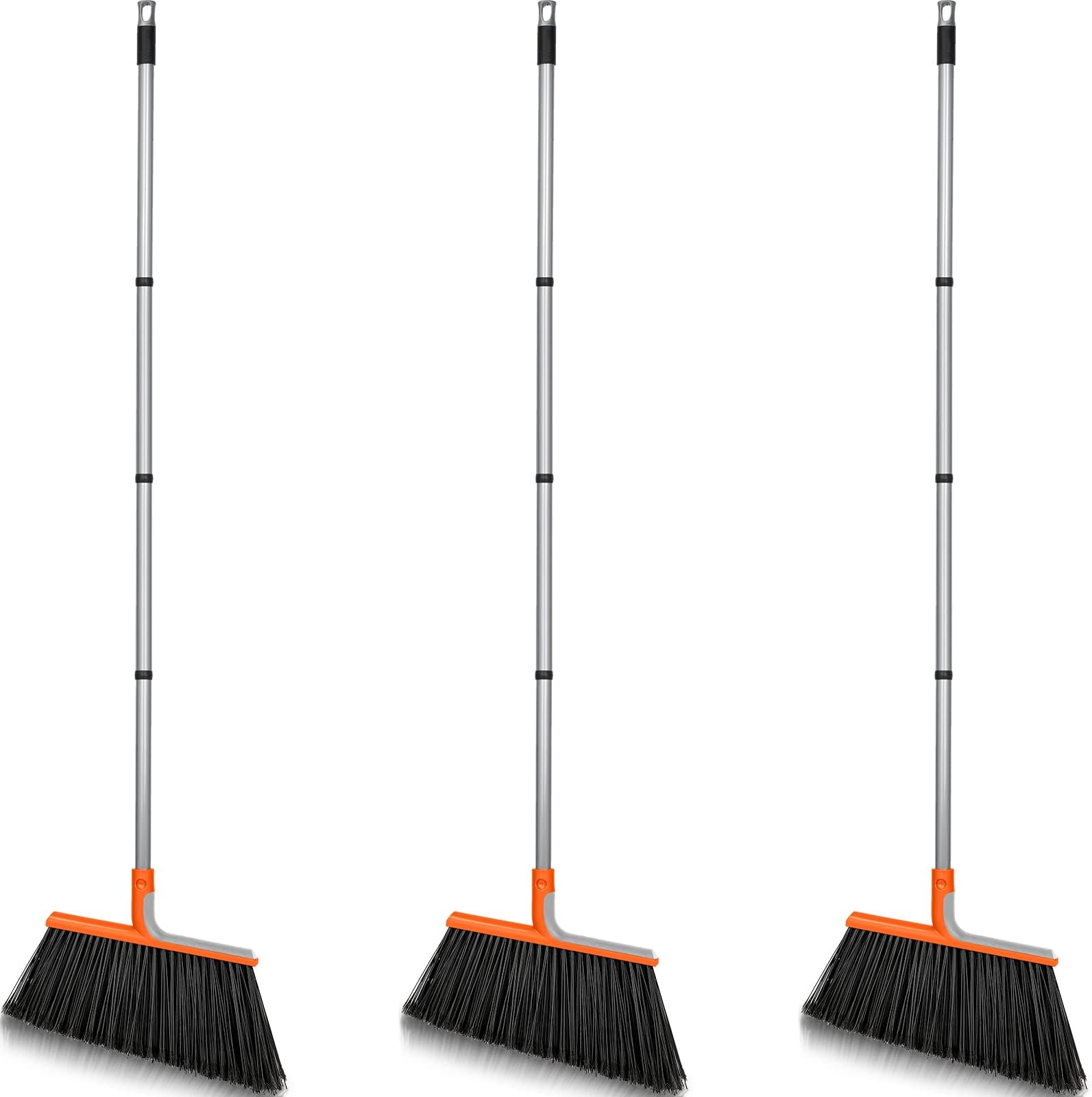 Amazon.com: 3 Pcs Heavy Duty Broom Outdoor/Indoor Broom for Floor ...
