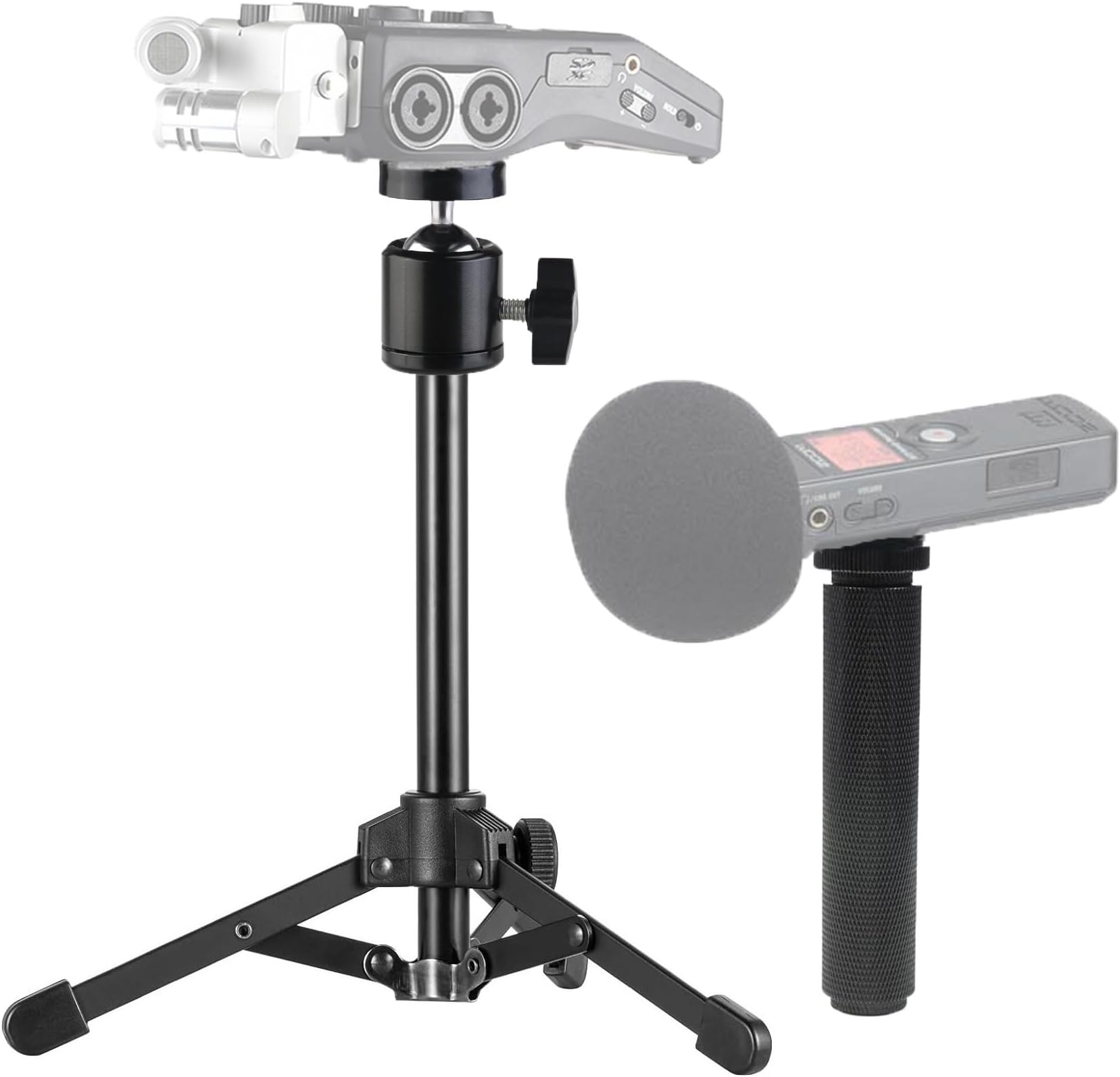 Amazon.com : Portable Recorder Tripod Stand and Handle Grip kit ...