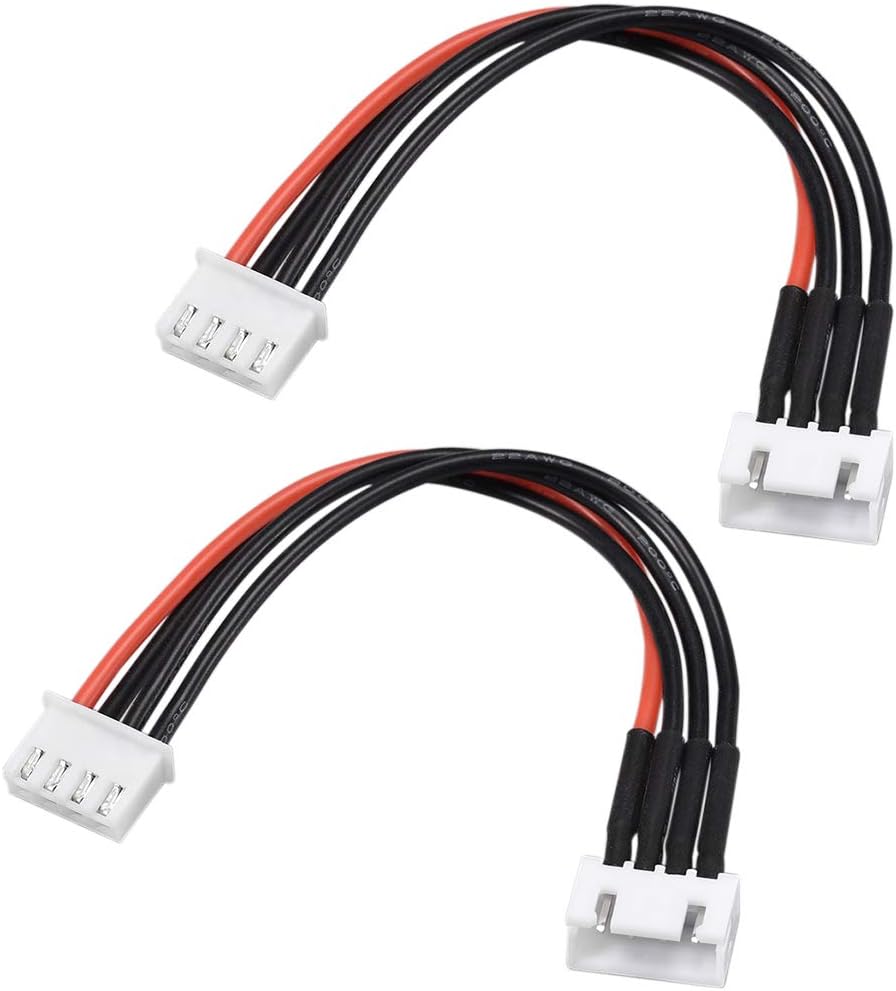 Amazon.com: uxcell 3S Balance Plug Extension Wire 10CM 2PCS for Lipo ...