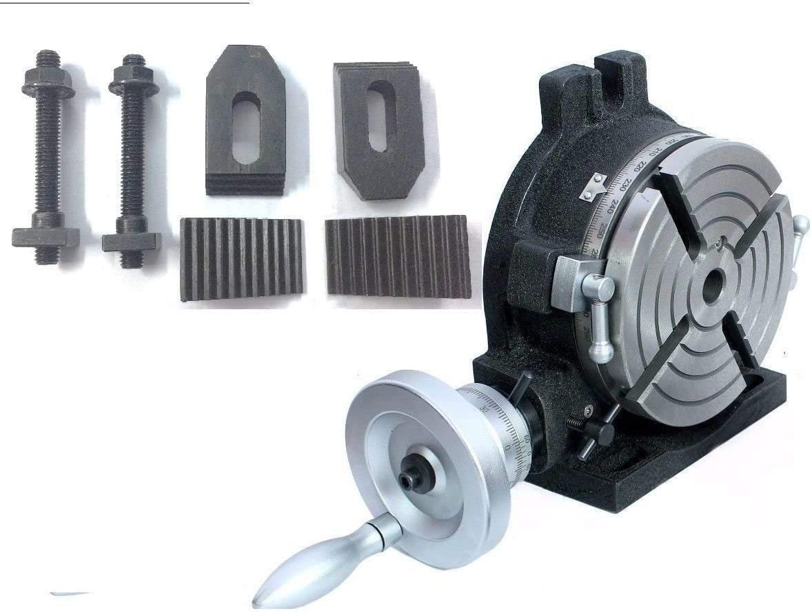 HV6 6" inches (150mm) Horizontal and Vertical 4 slots Rotary Table with ...