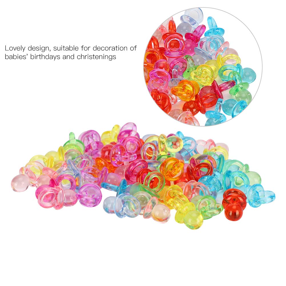 Snapklik.com : Acrylic Baby Pacifier, 100Pcs Color Baby Pacifiers, Mini ...