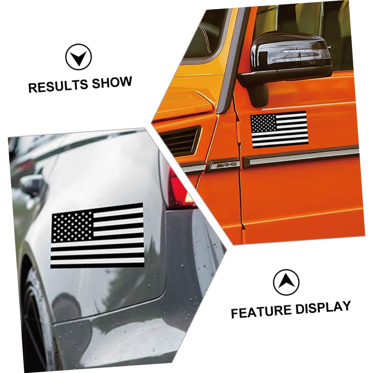 Us Flag Bumper Stickers For Cars Cheap 2pcs V8 US Logo USA Flag Car