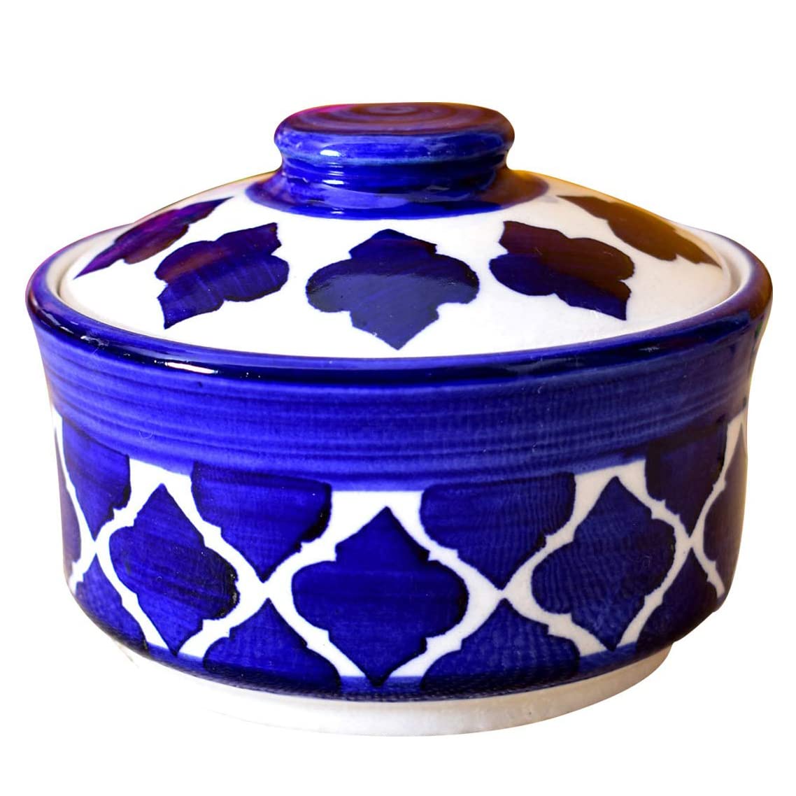 Buy Kunhar Ceramic Donga with Lid, Ceramic Serving Donga, 450 Ml, 1 ...