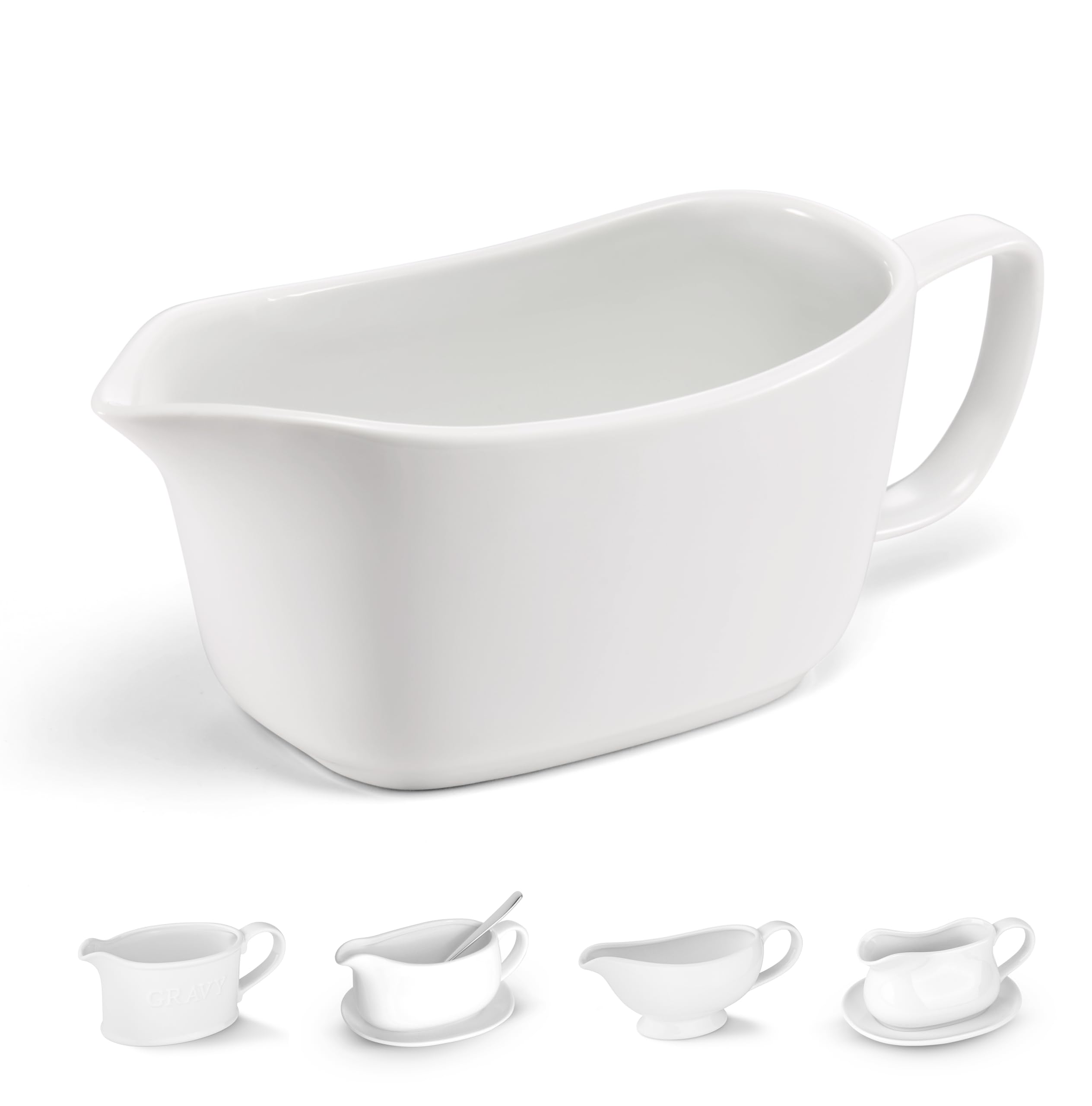 Amazon.com | Kook Gravy Boat, Ceramic Serving Dish, Dispenser Sauces ...