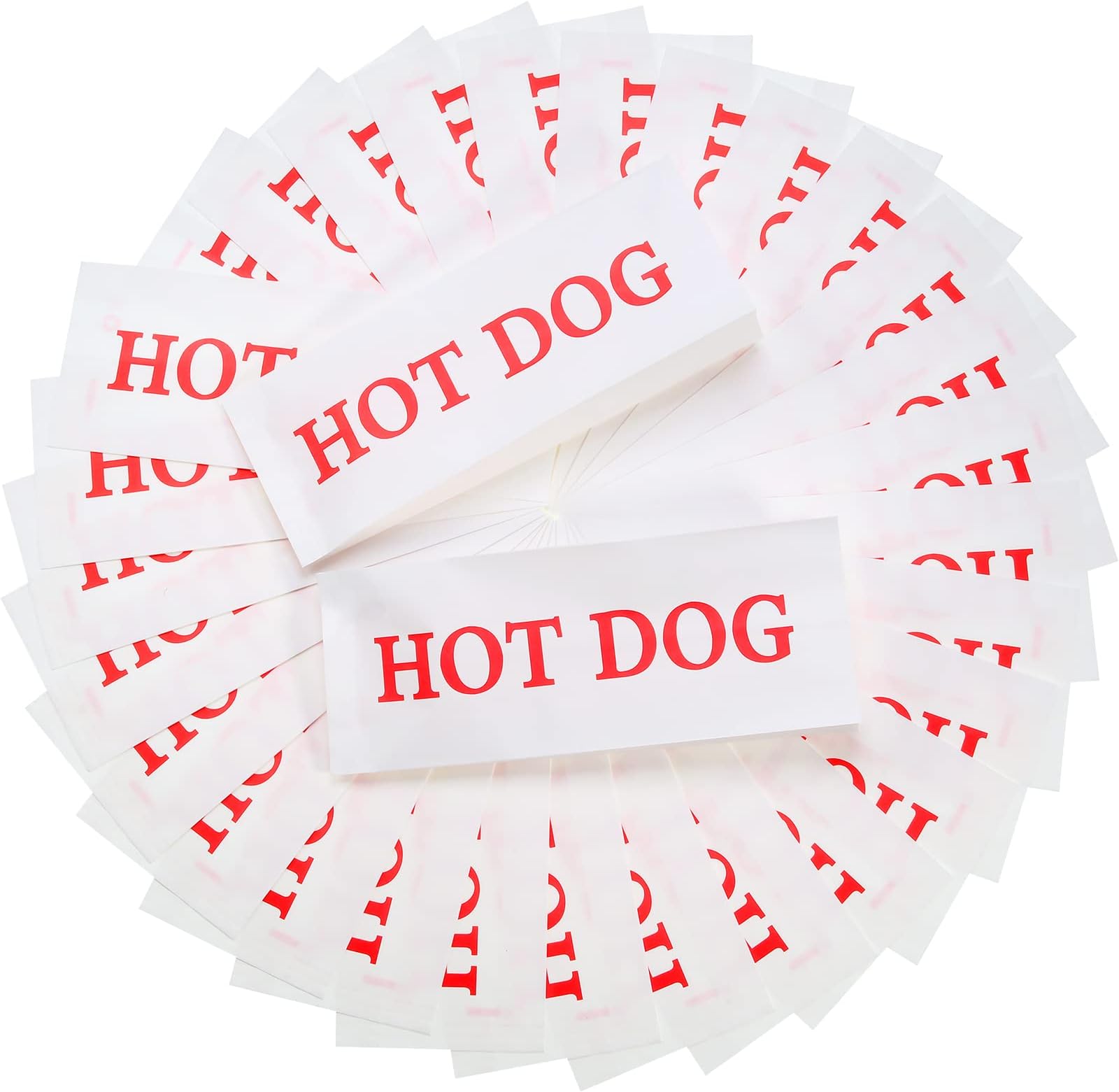 Amazon.com: 500 Pieces Paper Hot Dog Wrapper Sleeves Hot Dog Serving ...