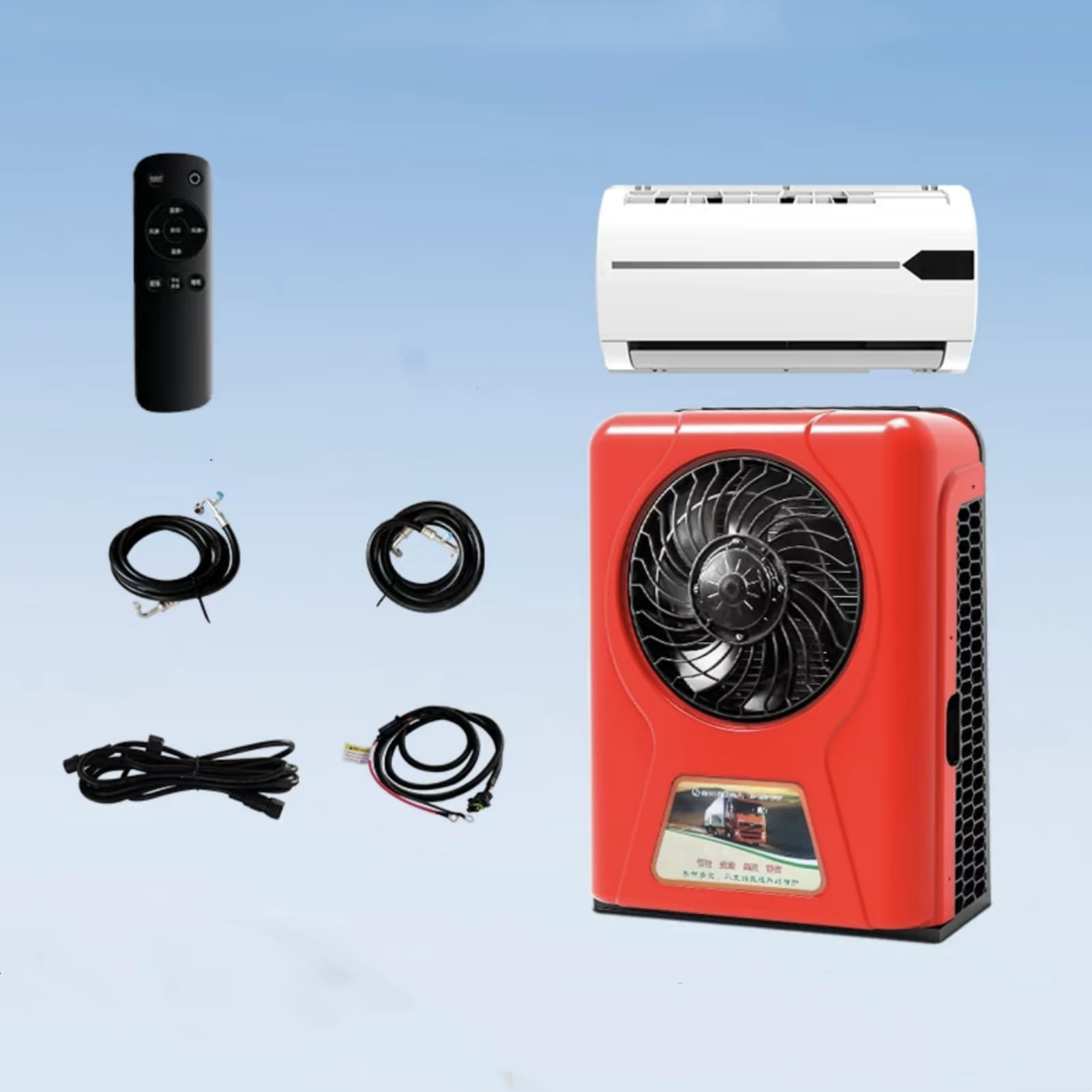 Amazon.com: NEKPOKKA 12 Volt DC Air Conditioner, 9000btu split 12V air ...