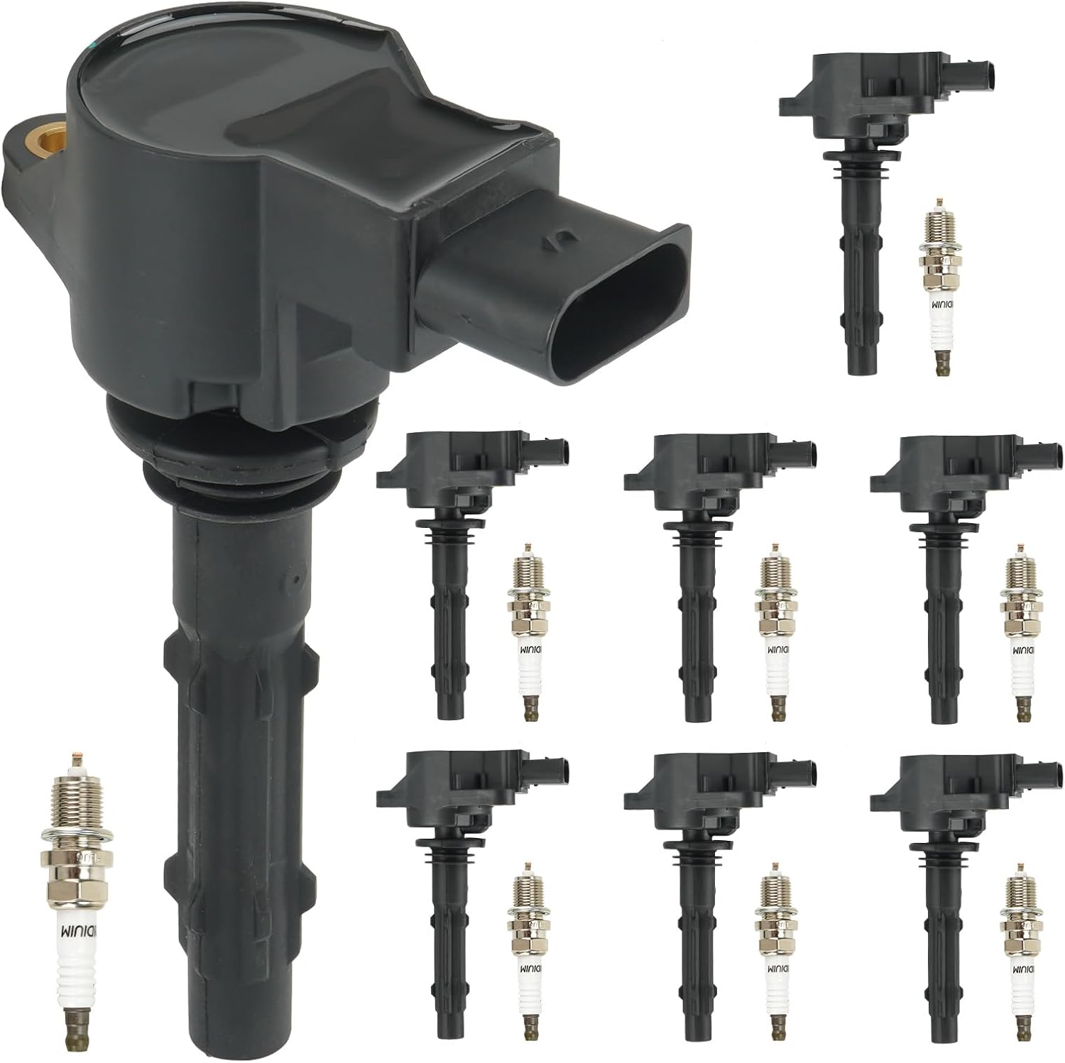 Amazon.com: Ignition Coils Pack & Iridium Spark Plugs UF535 for ...