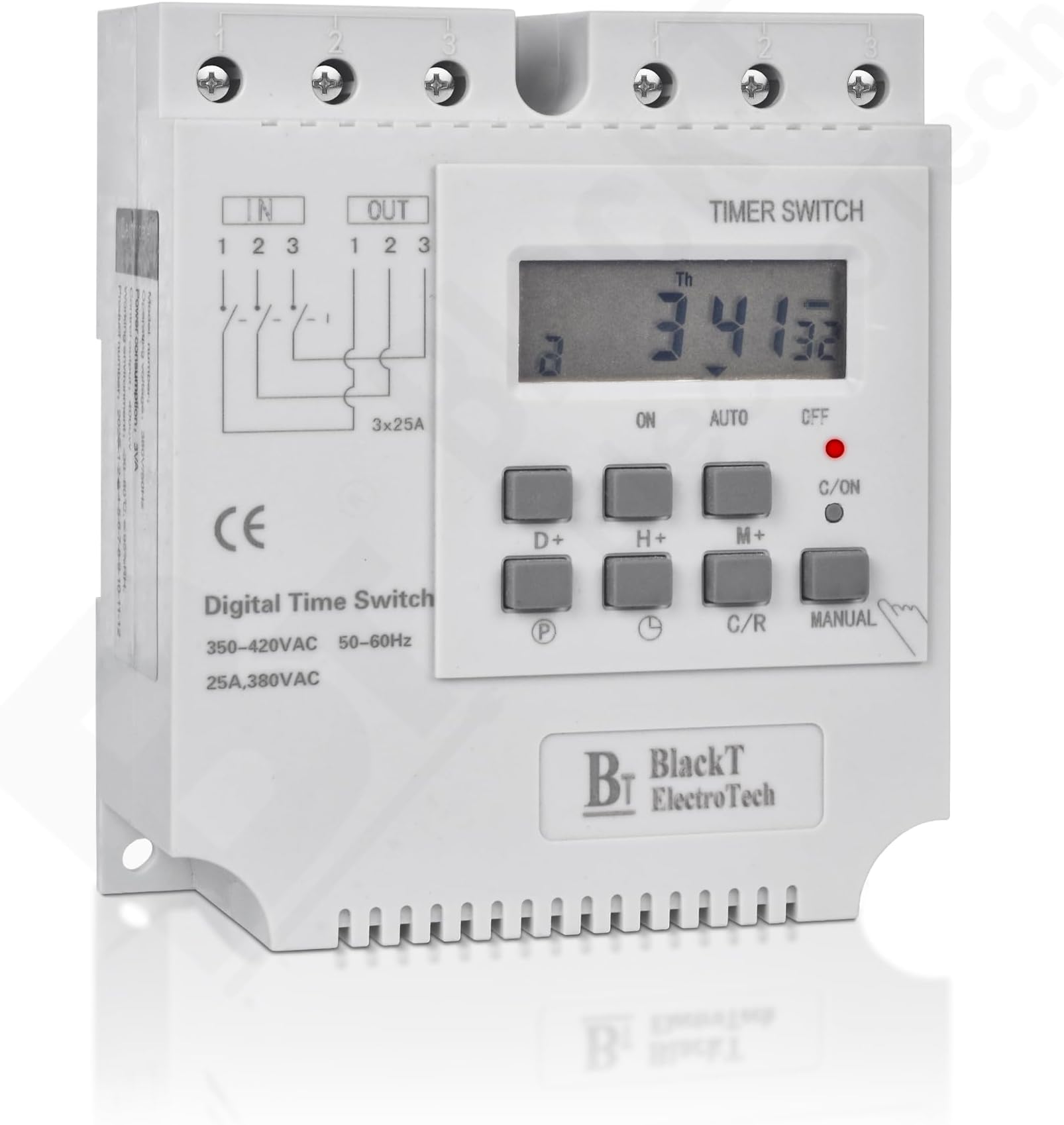 GIC 67DDT0 GIC Make Time Switch (Crono) 110 - 240 VAC 1 C/O Base/DIN 25 ...