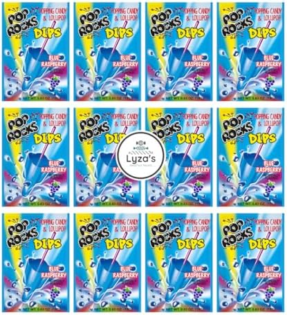 Amazon.com : Pop Rocks Dips - SOUR Popping Candy with Lollipop Dipper ...
