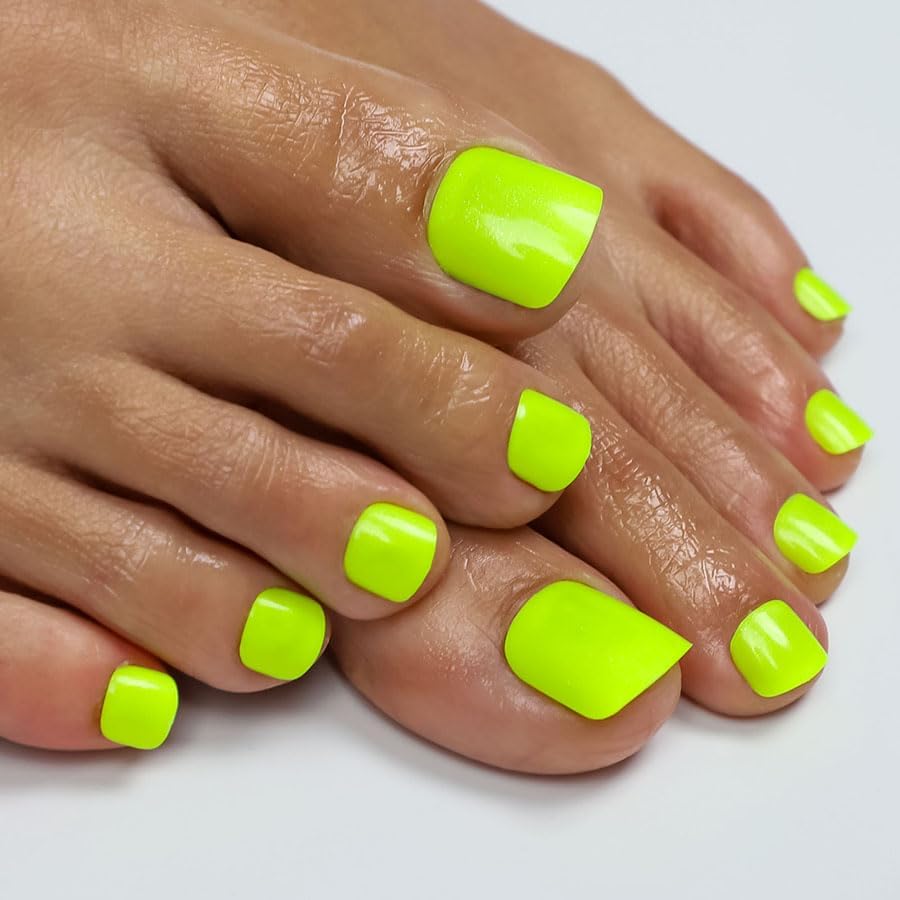 Amazon.com: Press on Toenails for Women in 15 Sizes,30 Pcs Fits,French ...