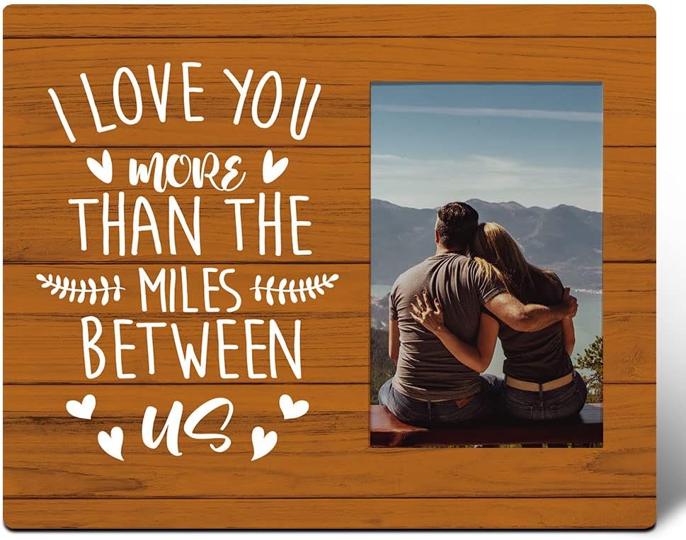 Amazon.com - Long Distance Relationships Picture Frame Gifts, The Miles ...