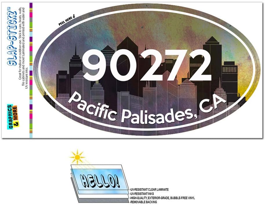 Graphics and More Zip Code 90272 Pacific Palisades, CA Euro Oval Window ...