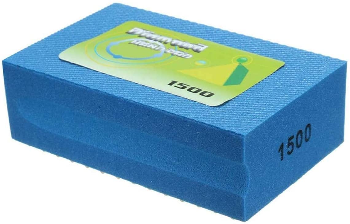 TOP-VIGOR Diamond Hand Pad 1500 Grit, Foam Grinding Diamond Hand ...