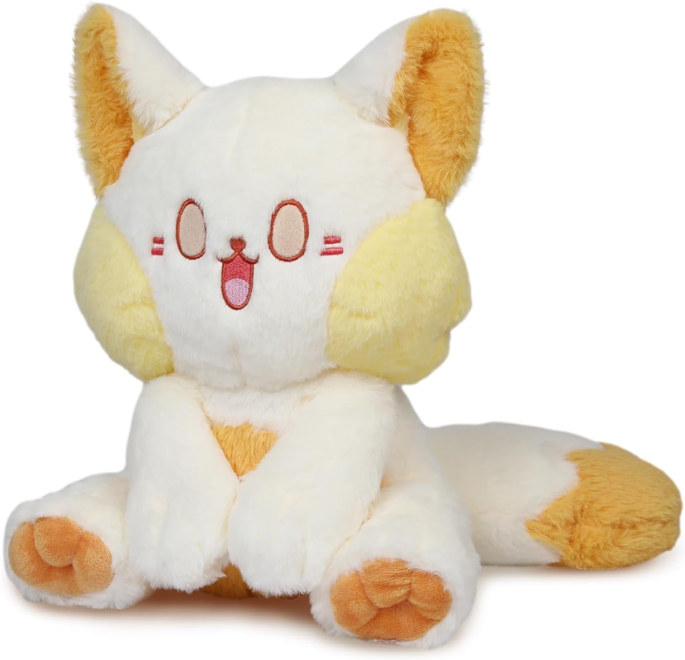 Amazon.com: QCOTNG Cute Fox Stuffed Animal Plush Toy- Reversible Soft ...