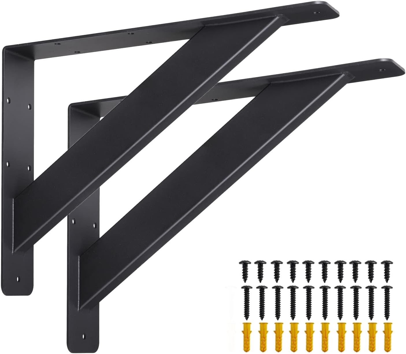Wdwlbsm 2Pcs Countertop Support Brackets 12"x 9" Heavy Duty Solid ...