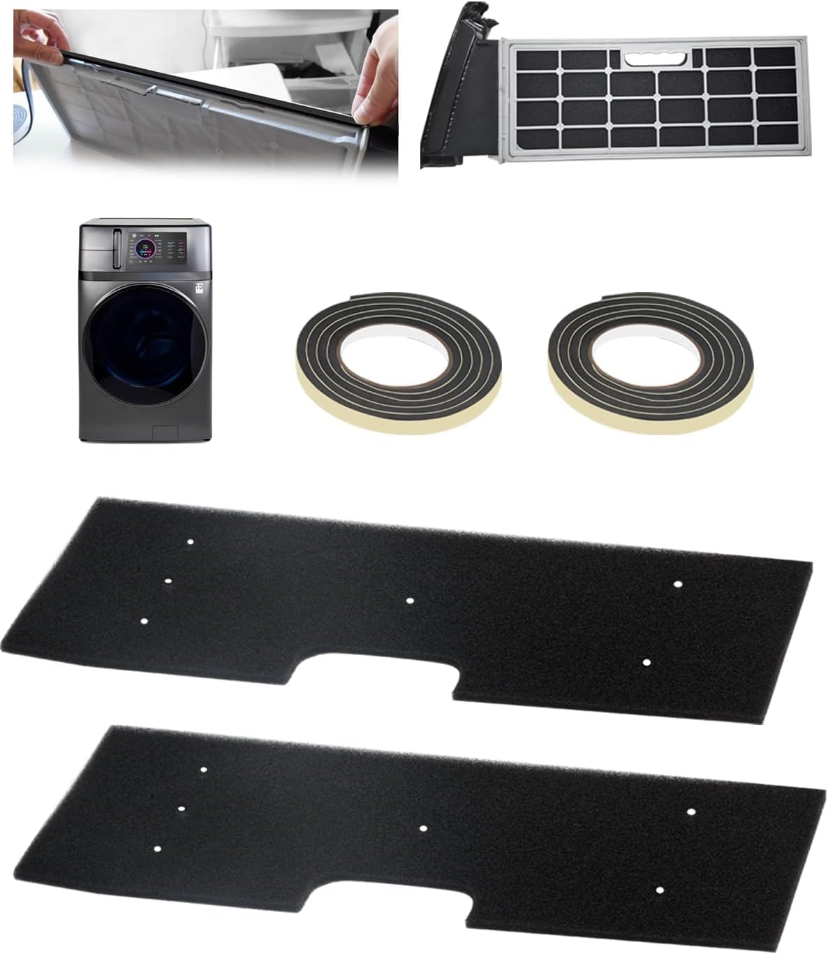 Amazon.com: WH01X35719 Lint Filter 4-Pack - for GE Profile Washer Dryer ...