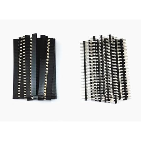 Amazon.com: Honbay 40pcs 40 Pin Single Row Male and Female Pin Header ...