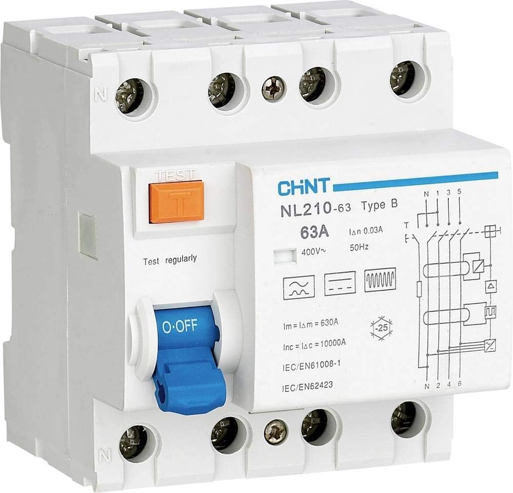 Chint 782009 Residual Current Circuit Breaker All-Current Sensitive FI ...