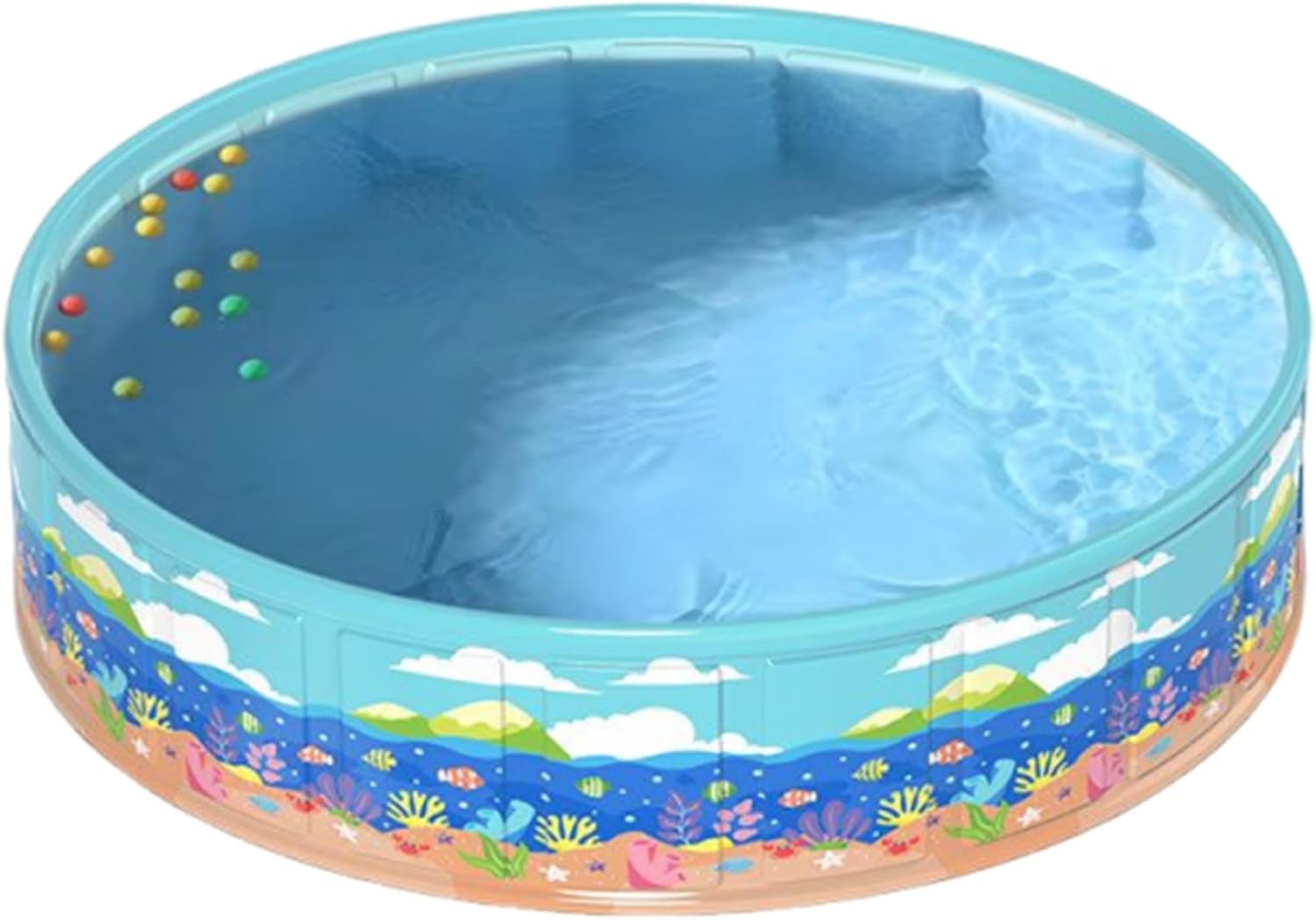 Wading Pool for Kids,PVC Foldable Wading Pool Non-Inflatable for Child ...