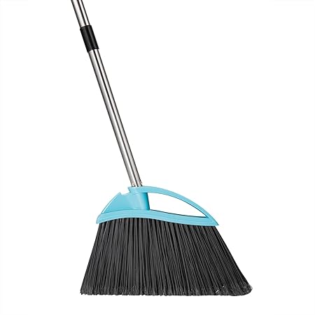Amazon.com: Long Handled Dust Pan and Broom Set for Home,Heavy Duty ...