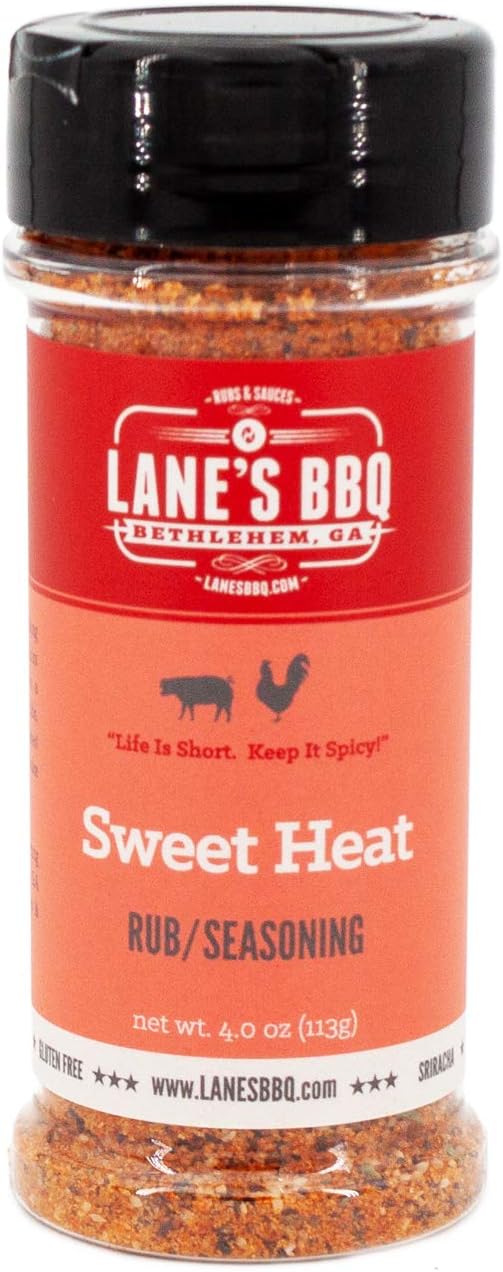 Amazon.com : Lane's Sweet Heat Rub and Seasoning- Sweet and Spicy Rub ...
