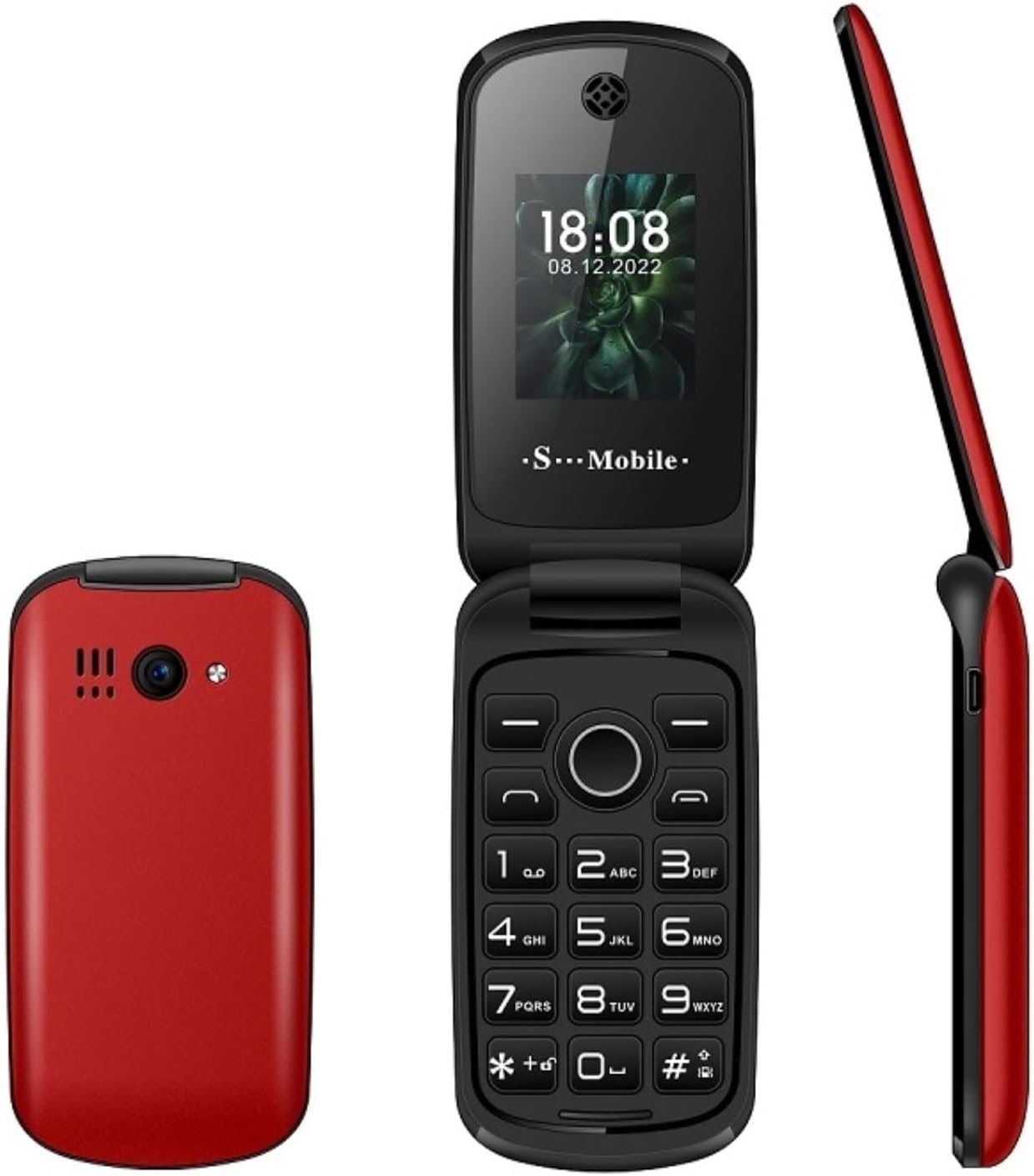 Amazon.com: Yoidesu 2G F4 Flip Phone, Dual SIM SOS Large Buttons Easy ...