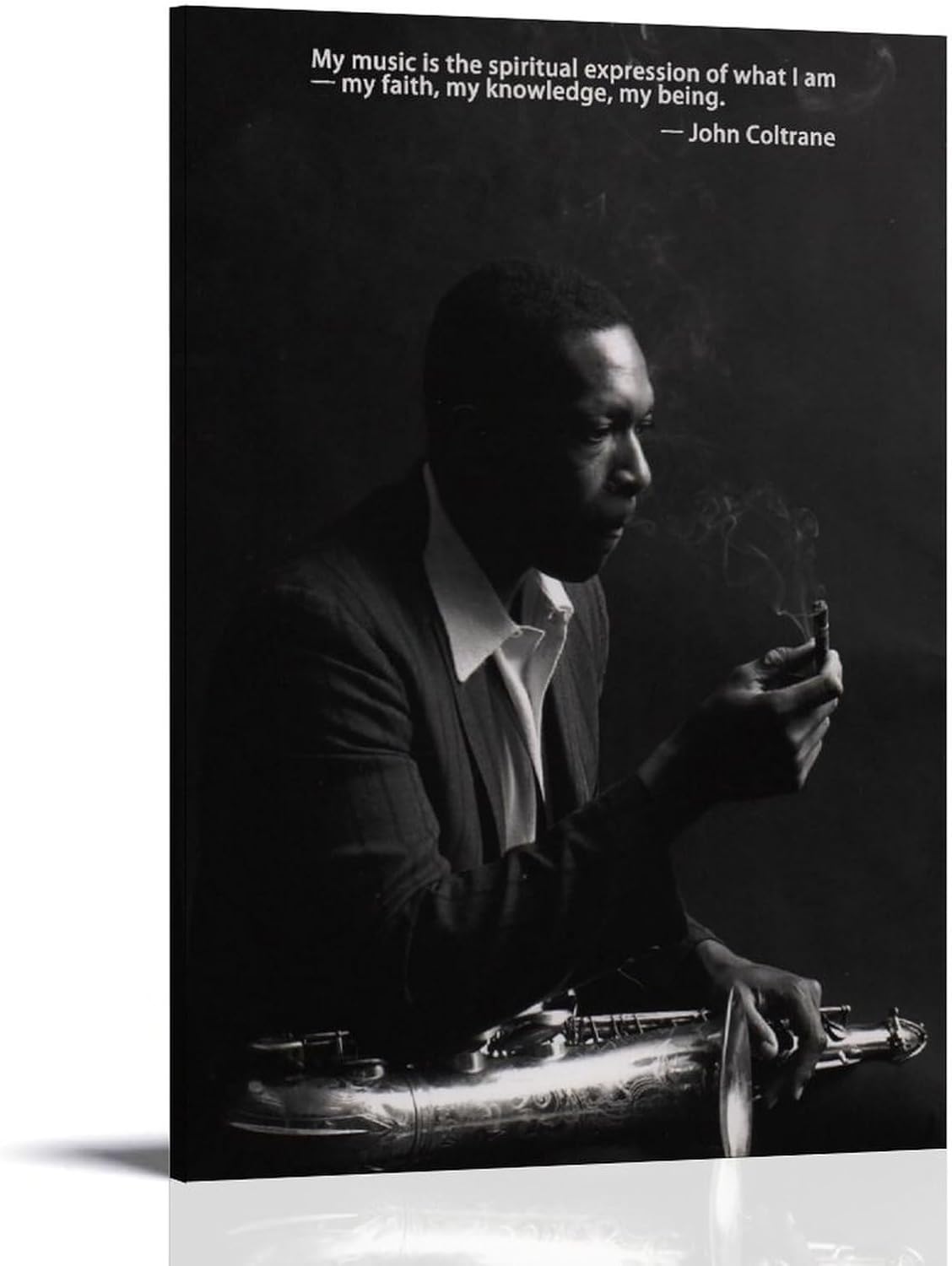 Amazon.com: WEERSHUN John Coltrane Motivational Quotes Poster Poster ...
