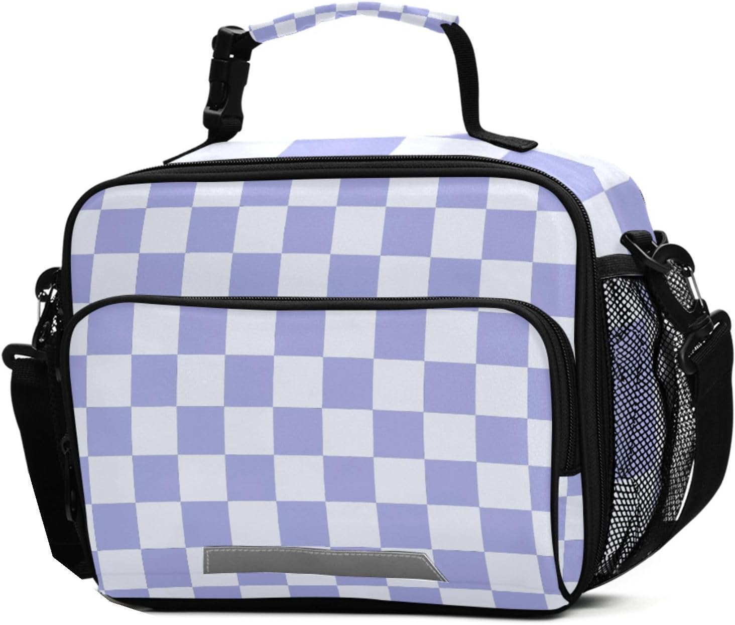 Amazon.com: ALAZA Purple Checkerboard Lunch Box for Girls Kids ...