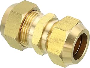 Amazon.com: PATIKIL 3/4" OD Brass Flare Union Connector, 1 Set Air ...