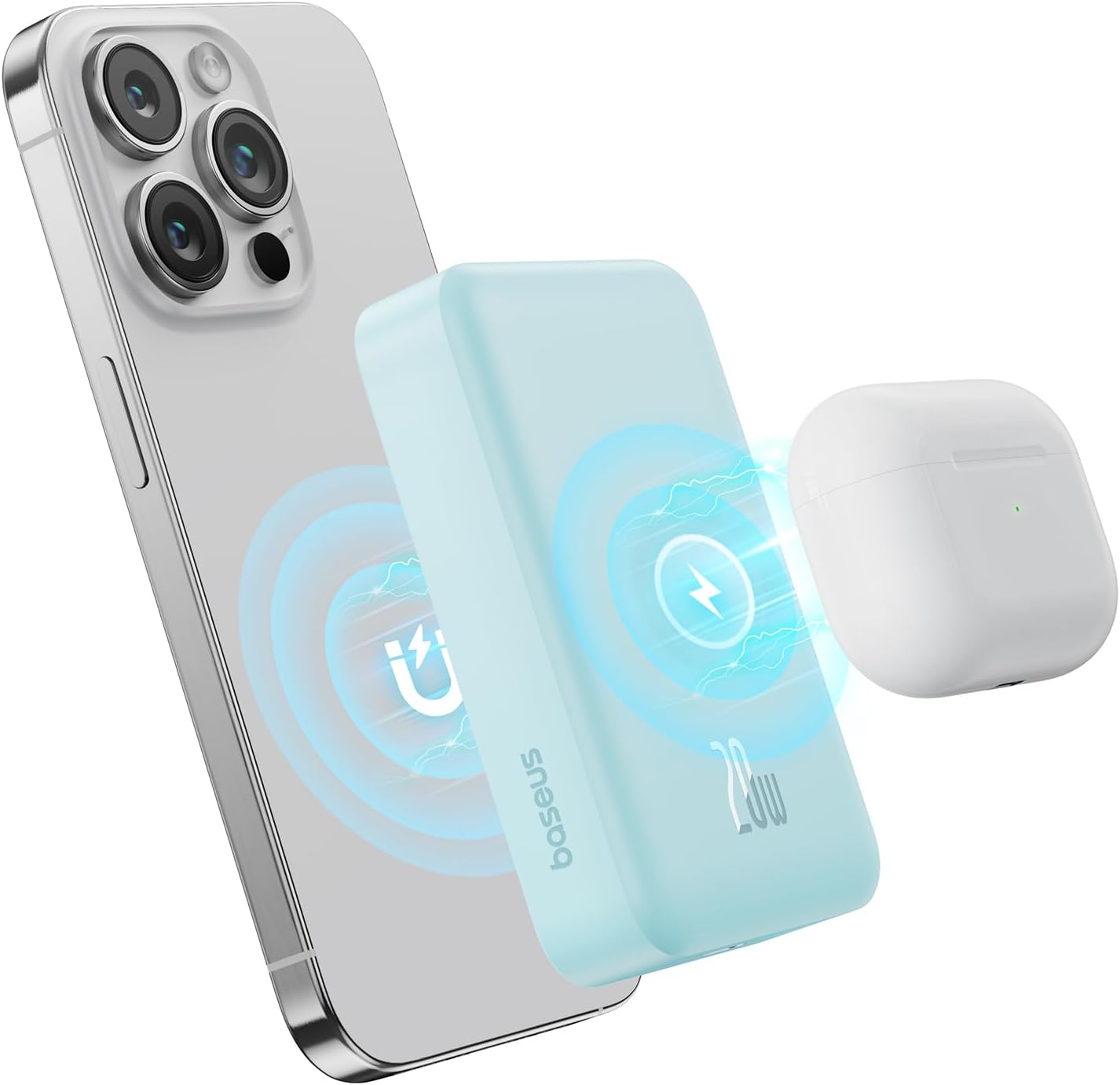 Amazon.com: Baseus 20000mAh Magnetic Battery Pack,PD 20W Portable ...